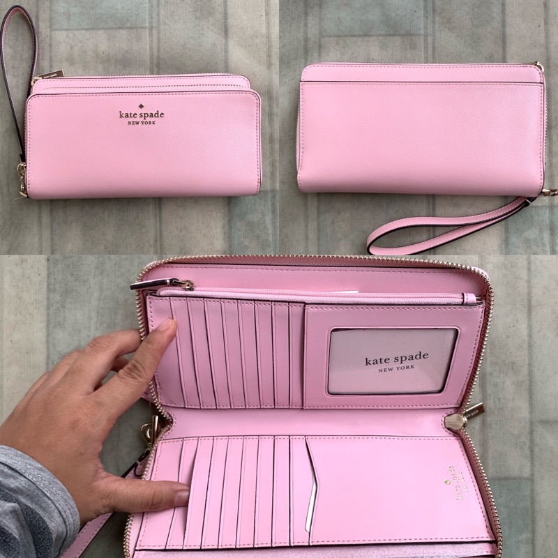 Jual Kate Spade Staci Large Carry Wristlet Light Crepe | Shopee Indonesia