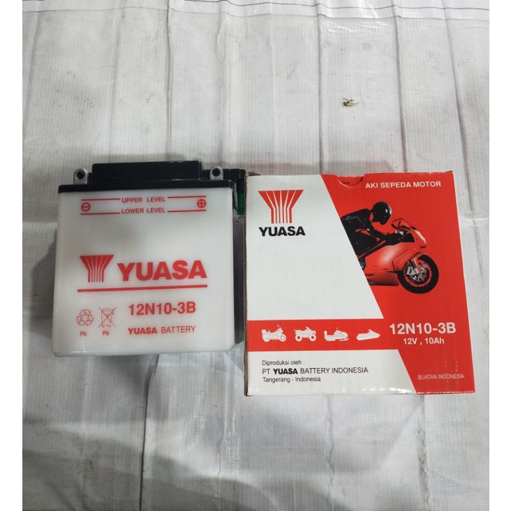 Jual AKI MOTOR YUASA ORIGINAL12N10-3B THUNDER 250/ VESPA EXCEL/NEW PX150/ | Shopee Indonesia