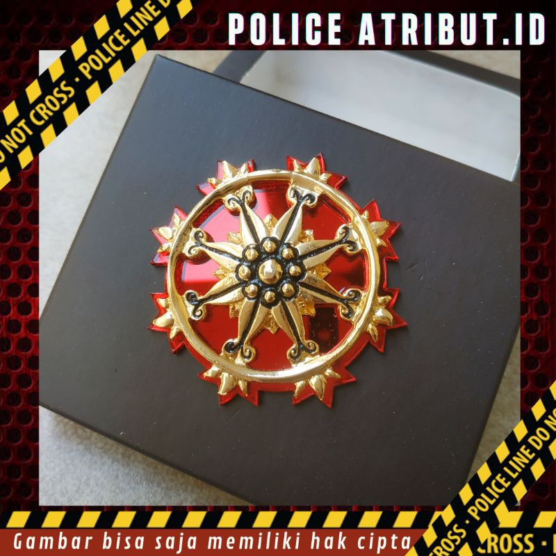 Jual Pin CAKRA Intel Polisi Terbaru Lis Merah Akrilik | Shopee Indonesia