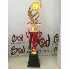 Jual piala cup lengkap dengan pita dan stiker /trophy | Shopee Indonesia