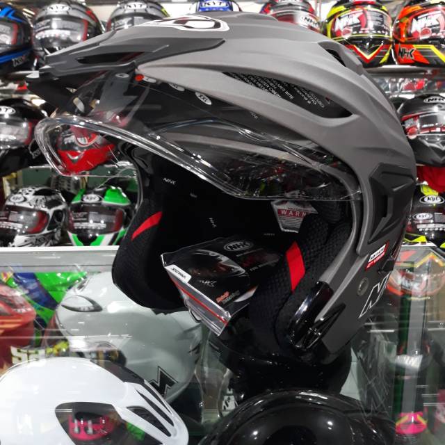 Jual Helm NHK Predator Crypton Solid Grey Doff | Shopee Indonesia