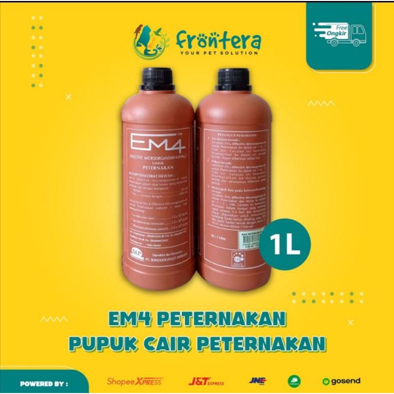 Jual EM4 Peternakan obat ternak pupuk cair perternakan subur hewan ...