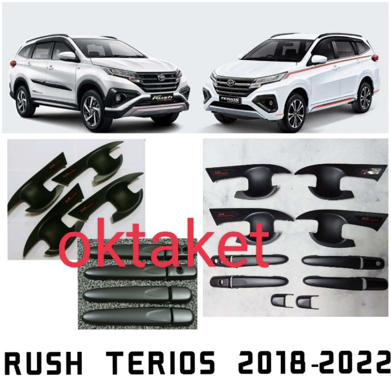 Jual paket outer handle all new Rush Terios 2018 2021 2022 Gr Sport hitam | Shopee Indonesia
