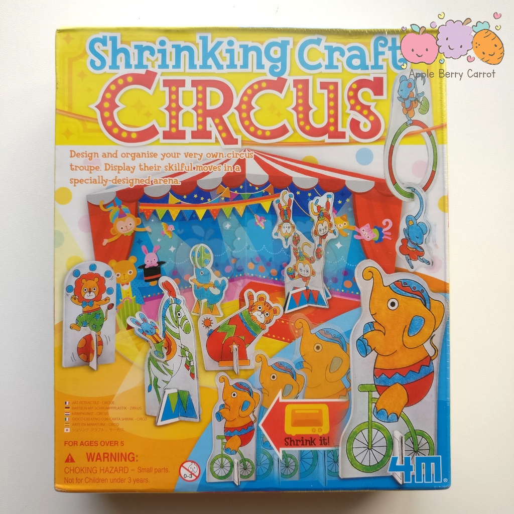 Jual 4M Shrinking Craft Circus mainan art anak kids sirkus toys ...