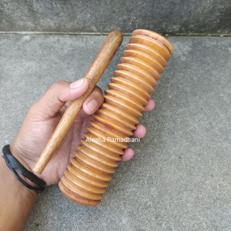 Jual Alat Musik Perkusi Shaker Dan Guiro 2in1 Ukuran Sedang | Shopee ...