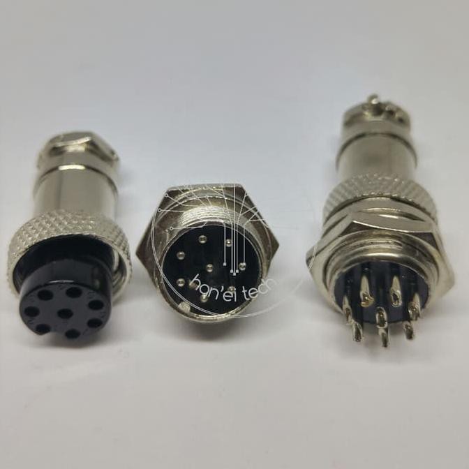 Jual Model Terbaik Aviation Plug 8-Pin 16Mm Gx16-8 Metal , Konektor ...