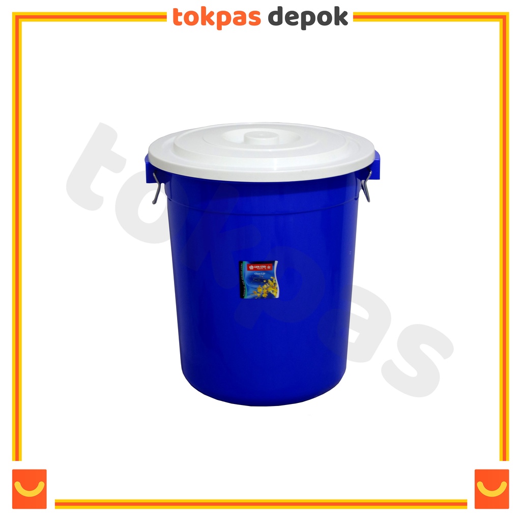 Jual [KHUSUS GOSEND/GRAB] Ember Plastik 70 Liter + Tutup Putih PC 20 Lion star LS-143 | Shopee ...