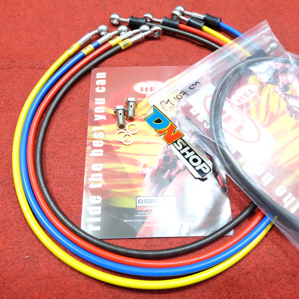 Jual Selang rem depan hel karbon original 110cm pcx nmax aerox | Shopee Indonesia