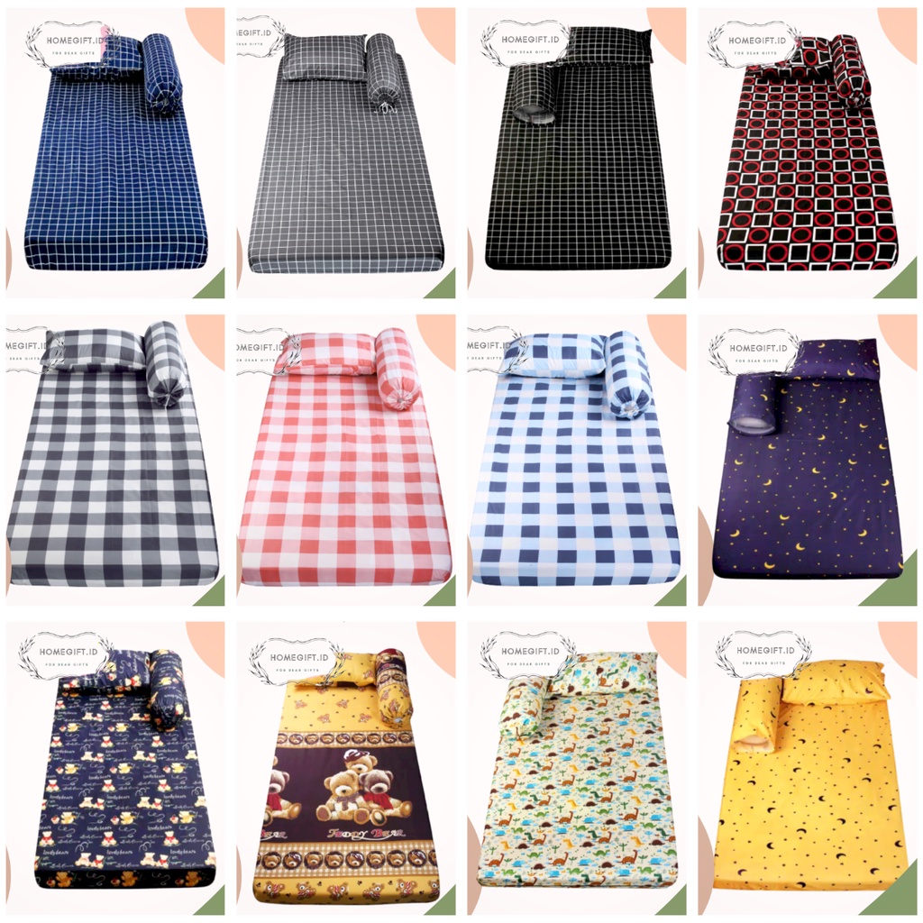 Jual Sprei 80x200 90x200 100x200 120x200 Sprei sudut karet Sprei no 5 ...