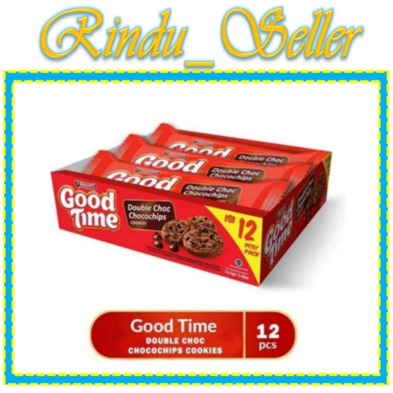 Jual Good Time Cookies Double Choc Biskuit (Single pack / 12pcs ...