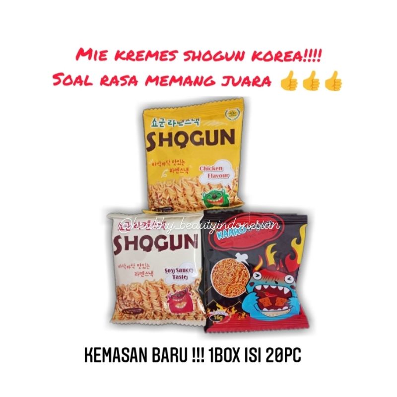 Jual MIE SHOGUN KOREA / MIE KAARO SPICY / MIE KREMES SHOGUN / NOODLE ...