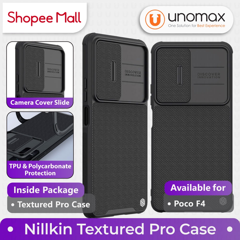 Jual Case Xiaomi Poco F4 Nillkin Textured Pro Nylon Fiber Camera Cover ...