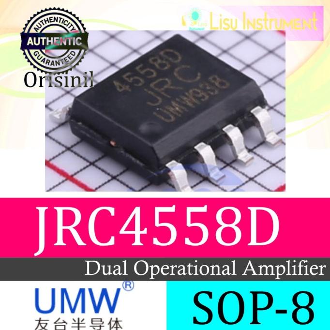 Jual JRC4558D 4558D Dual Operational Amplifier SOP-8 UMW Youtai Original lisuin90 Buru Order ...