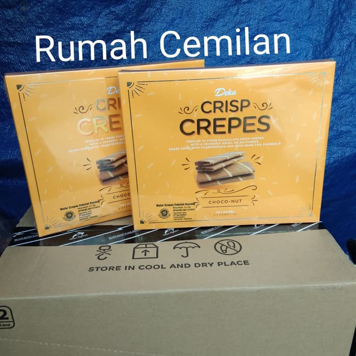 Jual PAKET DEKA LEBARAN CRISP CREPES CHOCO-NUT / WAFER CREPES COKLAT ...