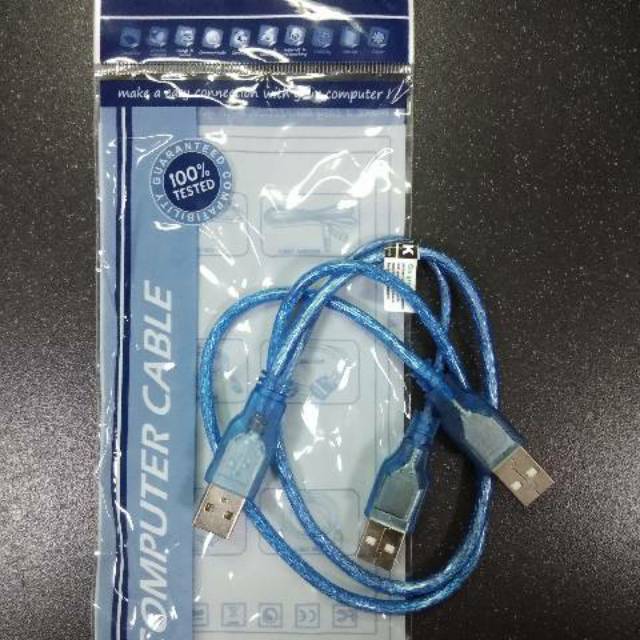 Jual Kabel USB Male to USB Male Cabang 50cm | Shopee Indonesia