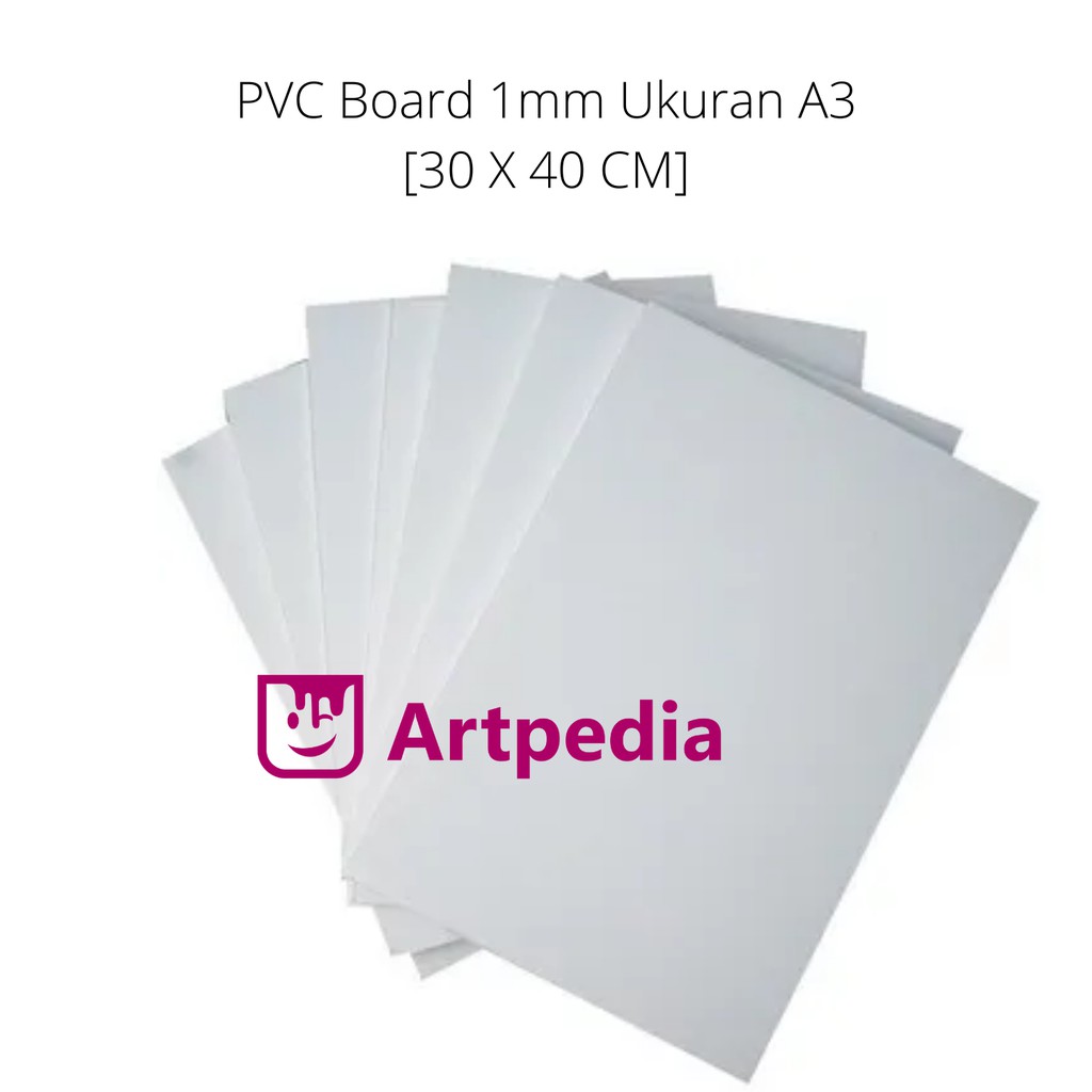 Jual PVC Board 1mm Ukuran A3 [30x40 Cm]-Papan Pvc-1Mm / PVC Foam Board ...