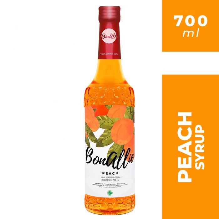 Jual Bonallie Premium Peach Syrup 700ml - Bonalie Sirup rasa Buah ...