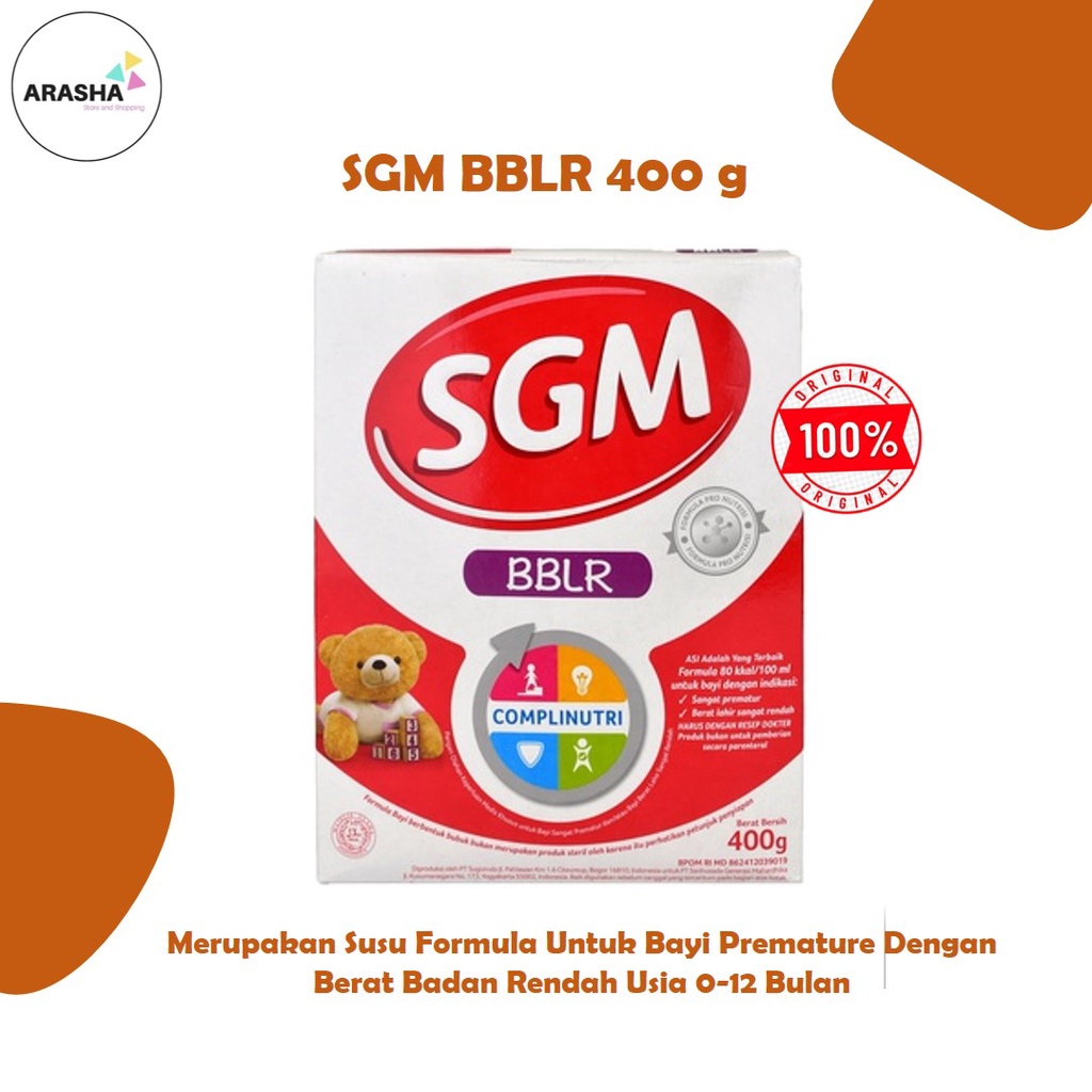 Jual SGM BBLR 400 GR Susu Formula Untuk Bayi Prematur/Berat Badan Lahir ...