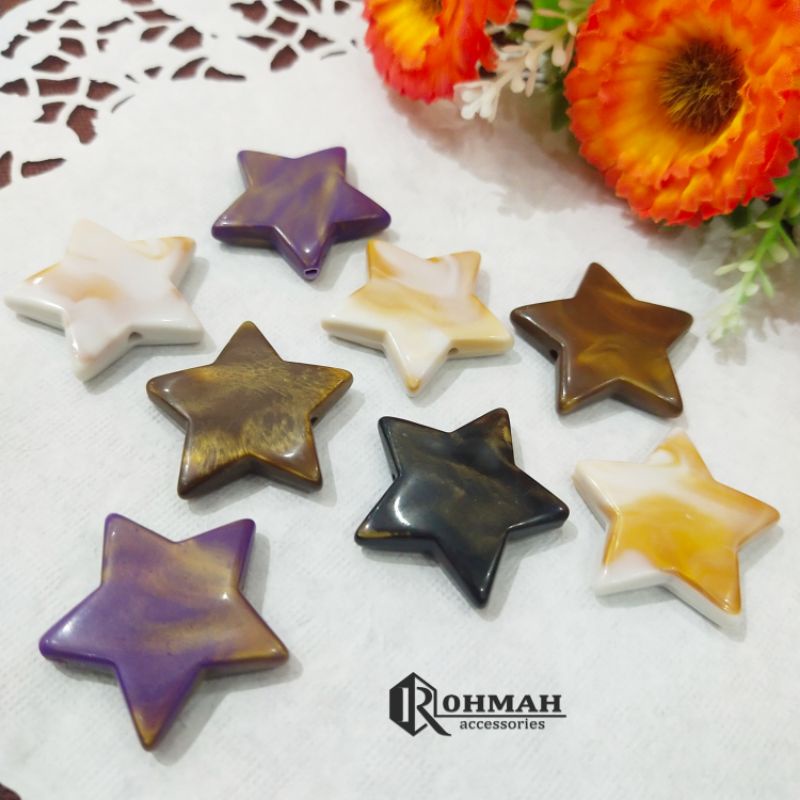 Jual Mote Bintang Corak /Mote Bahan Kerajinan Tangan | Shopee Indonesia