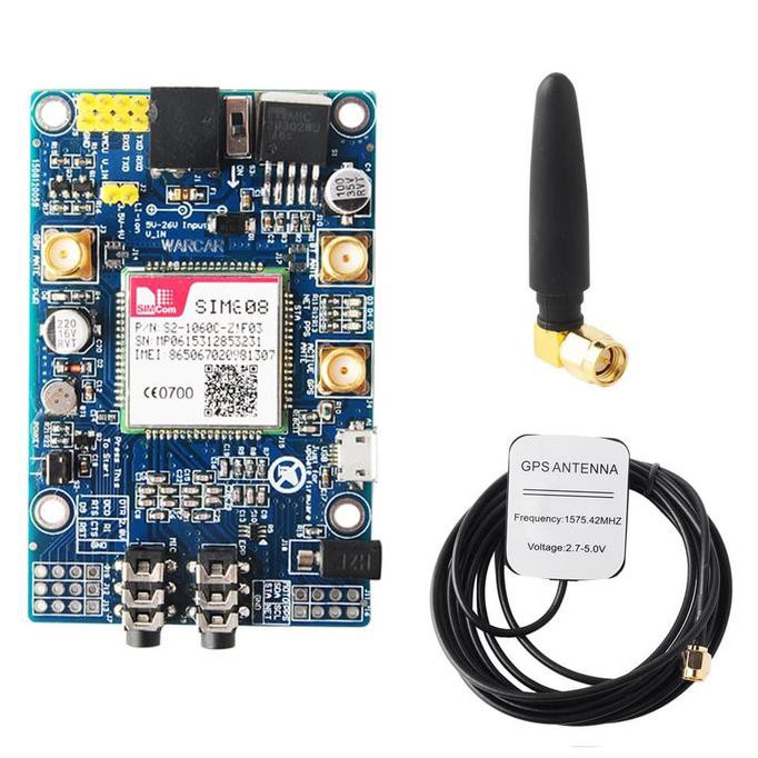 Jual Sim808 Module Gsm Gprs Gps Development Board Ipx Sma With Gps ...
