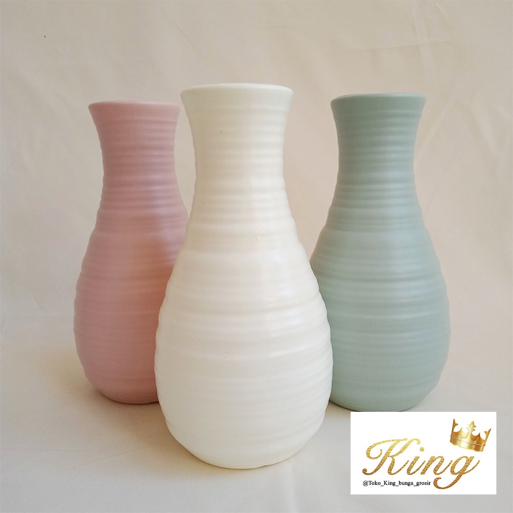 Jual Vas Bunga Plastik Motif Texture Wood Rhombus Diamond Wave Ceramics ...