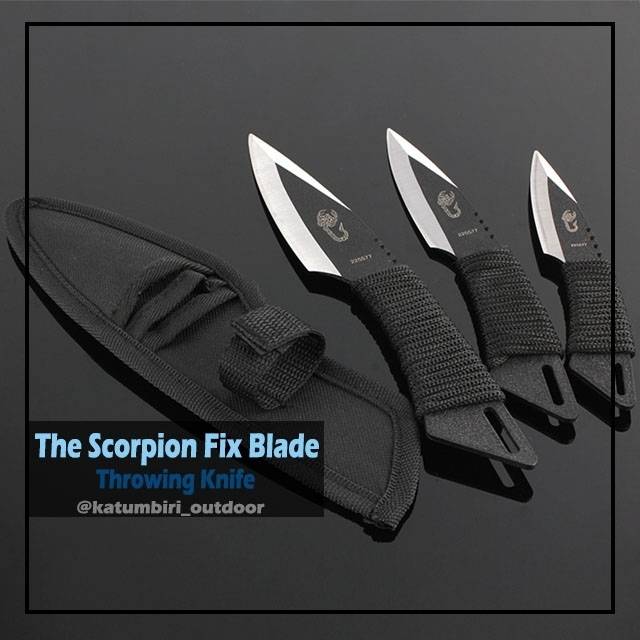 Jual The Scorpion Fixed Blade Throwing Knife | Shopee Indonesia
