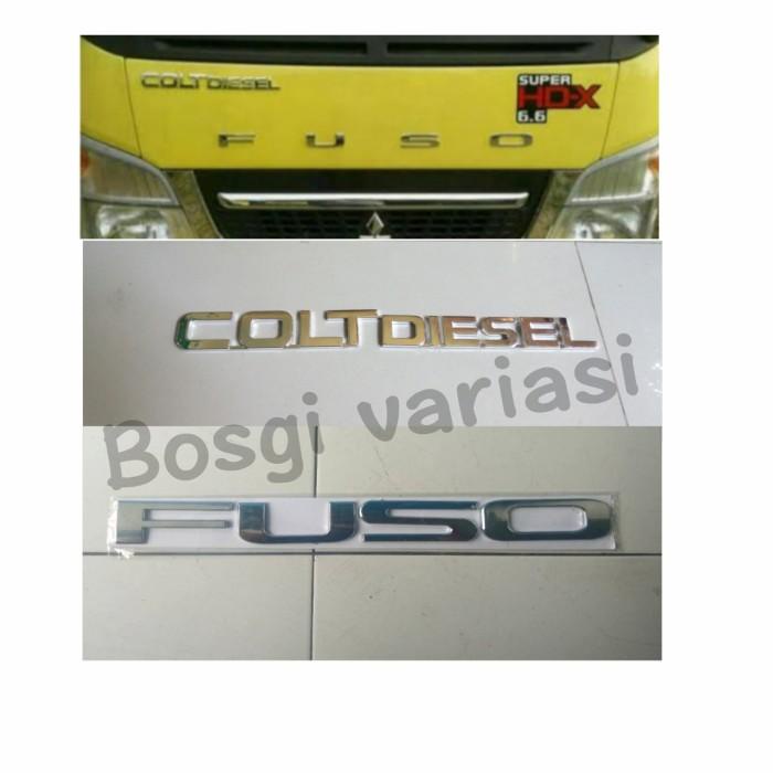 Jual Emblem Logo Fuso Colt Diesel Canter Mitsubishi / Emblem Fuso 1set ...