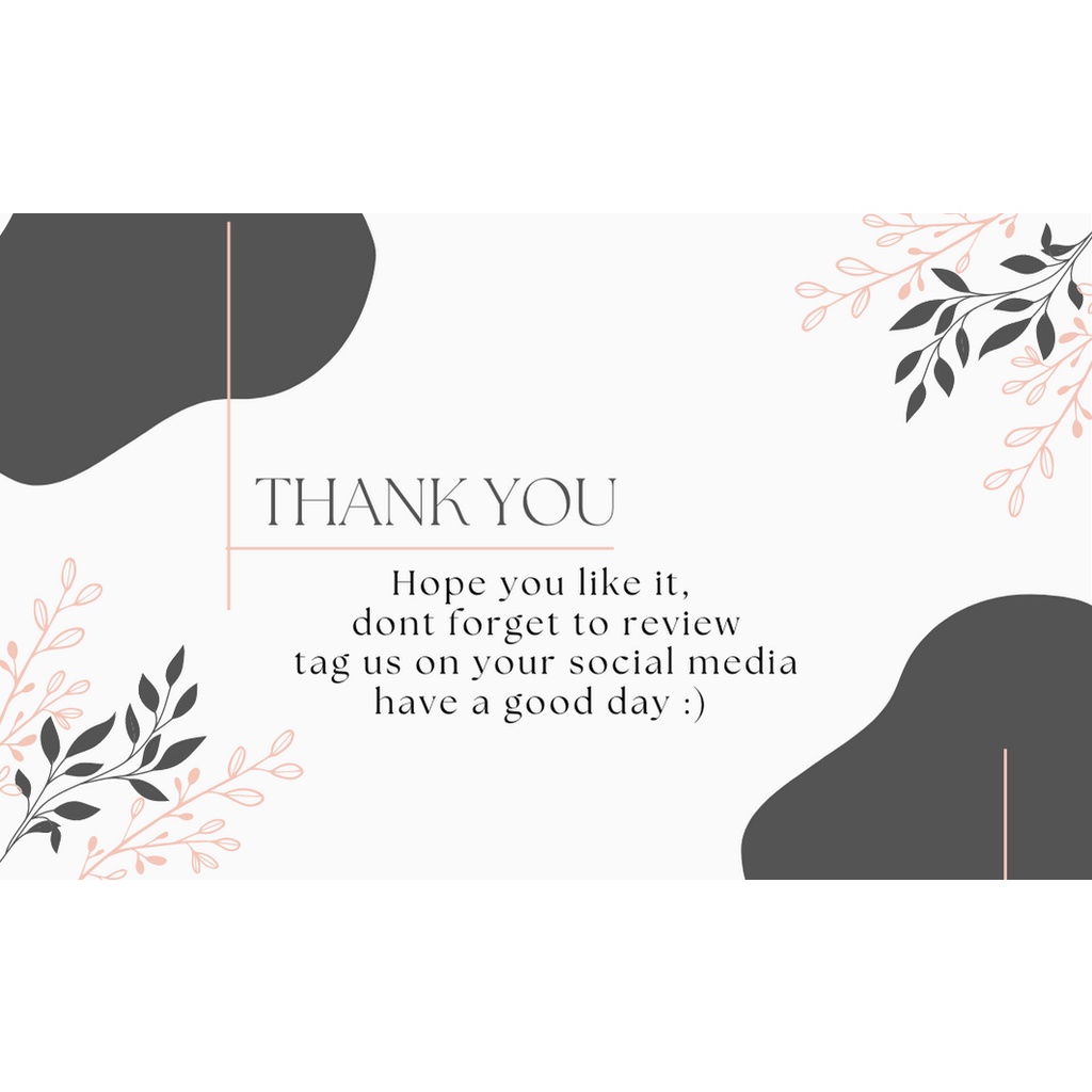 Jual Thank you card olshop Vol.1 | Ucapan kartu terima kasih | Greeting ...