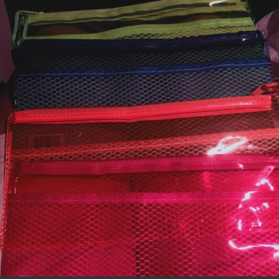 Jual Map Zipper Bag Transparan Warna Neon / Map Giro | Shopee Indonesia