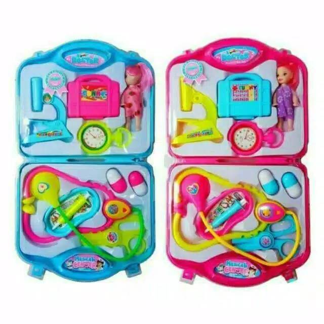 Jual Mainan Perlengkaan Alat Dokter Satu Set Kemasan Koper / Doctor Bag ...