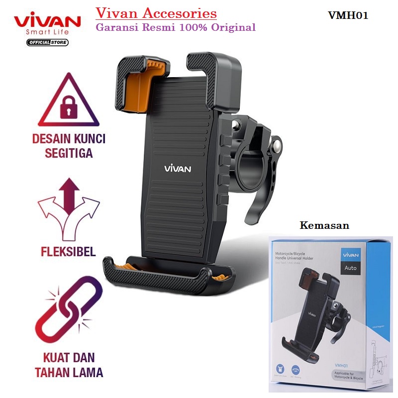Jual Vivan VMH01 \ ROBOT RT-MH03 Motorcycle Bicycle Holder Motor Sepeda ...