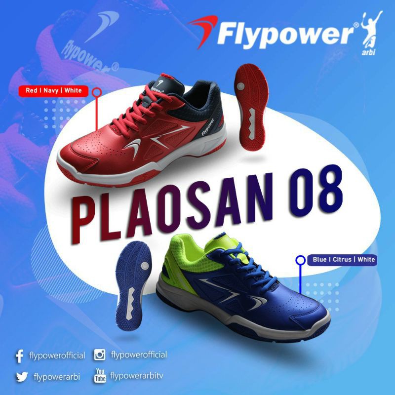 Jual sepatu flypower plaosan 8 / sepatu badminton | Shopee Indonesia