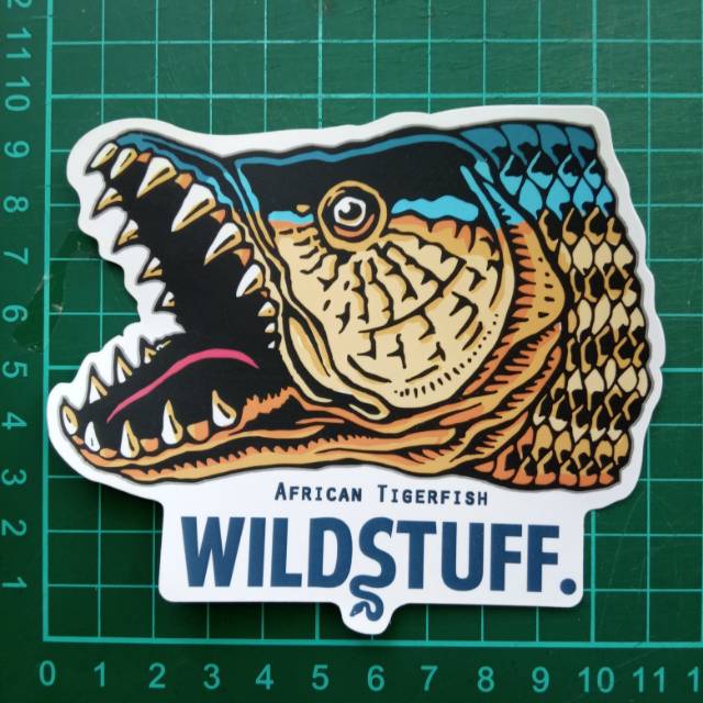 Jual Sticker Wildstuff - Goliath Tigerfish Head | Shopee Indonesia