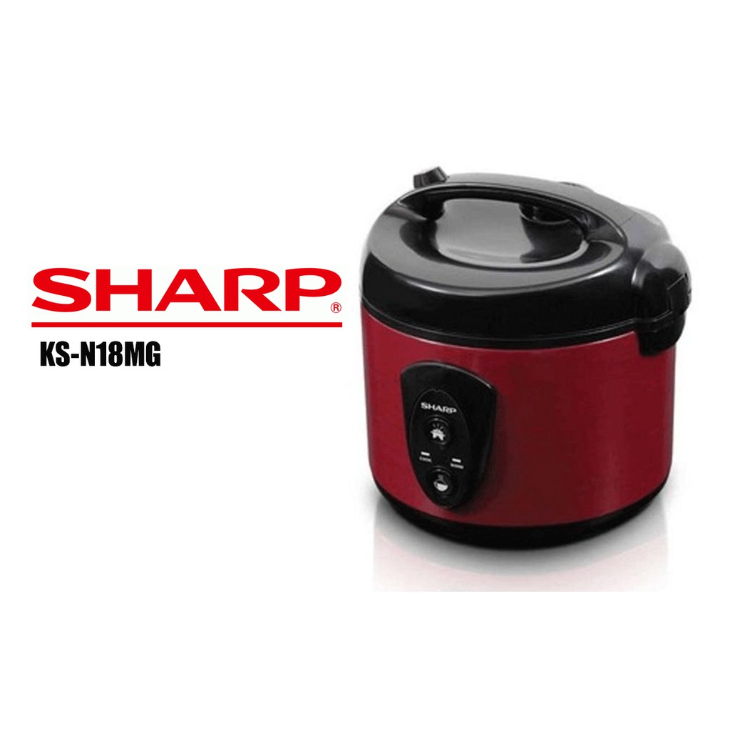 Jual Sharp Rice Cooker 1.8L Merah KSN18MGRD | Shopee Indonesia