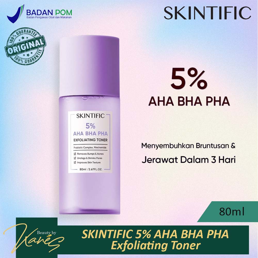 Jual SKINTIFIC 5% AHA BHA PHA Exfoliating Toner Ekfoliasi Face Toner Wajah | Shopee Indonesia
