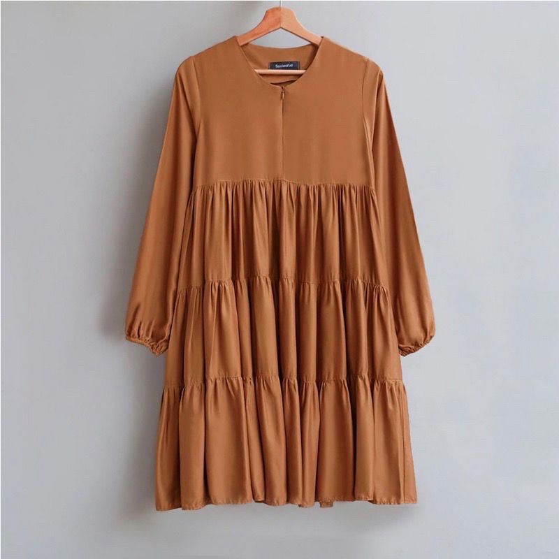 Jual Gisel tunik - tunik rempel umpak susun bahan rayon premium super ...