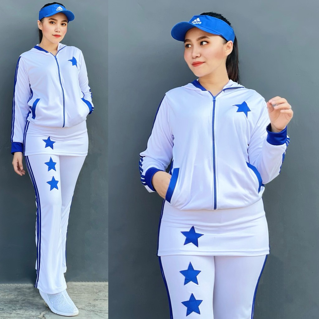 Jual Baju Senam Aerobik Setelan Lapangan Zumba Olahraga Panjang Muslim ...