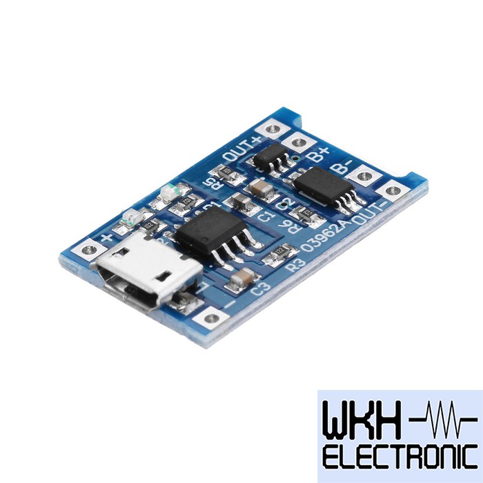 Jual TP4056 Micro USB to Lithium Battery Charging Module Output 5V 1A ...