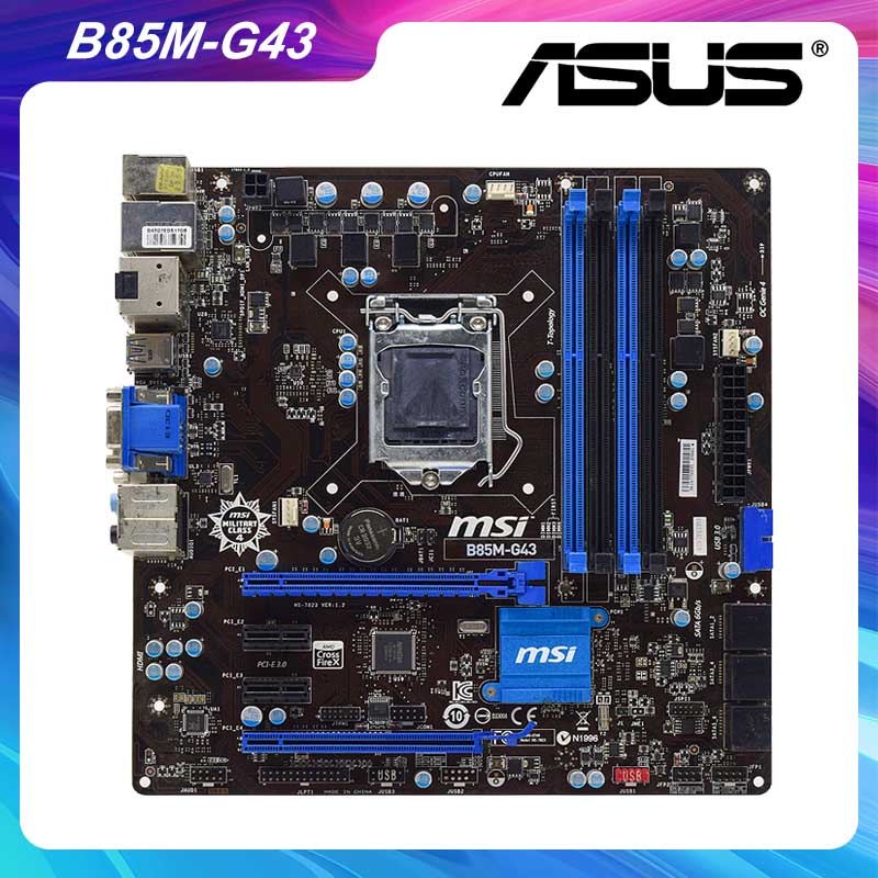 Jual PREORDER MSI B85M-G43 Motherboard 1150 Motherboard DDR3 32GB ...