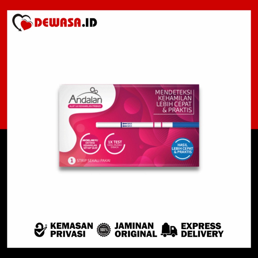 Jual ANDALAN - Test Pack Strip Alat Uji Kehamilan - 1 Pcs (Test Kit ...