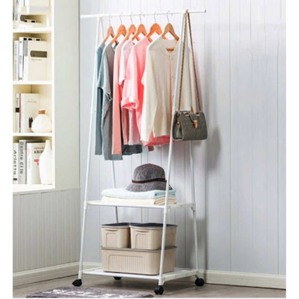 Jual SHENAR Triangle stand / Rak Hanger Baju Serbaguna dengan Roda /Rak ...