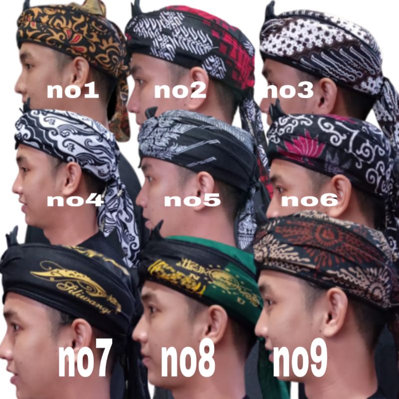 Jual Topi Blangkon Pria Jawa Sunda model udeng terbaru motif jogja Solo ...