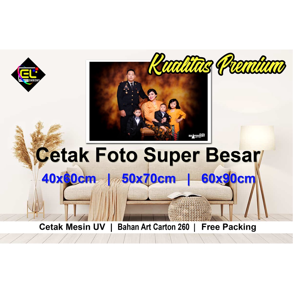 Jual ELDESIGN!! CETAK FOTO SUPER BESAR KUALITAS PREMIUM 16RS - 20RS - 24RS | Shopee Indonesia