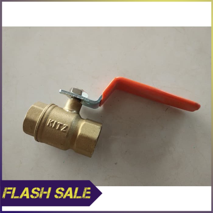 Jual Stop Kran Ball Valve KITZ 1 2 Kuningan Asli Berkualitas Tinggi | Shopee Indonesia