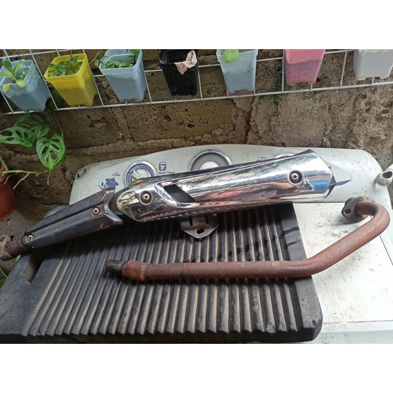Jual Knalpot Vega r lama old original ori copotan standar fullsystem ...