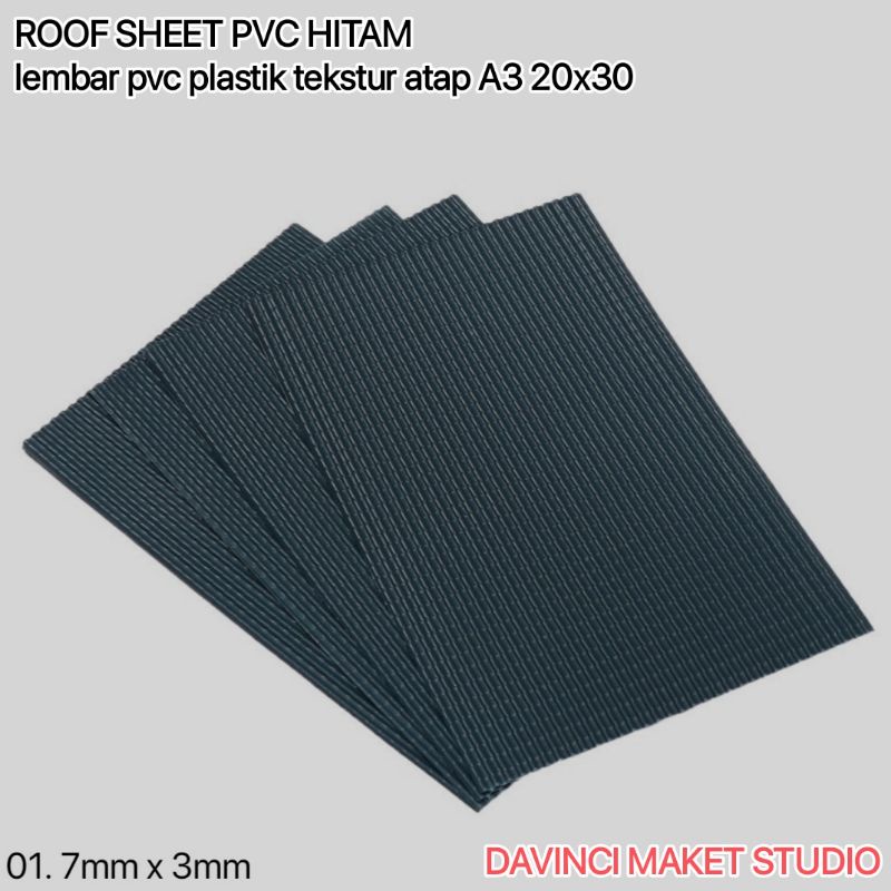 Jual Miniatur Atap Genteng Abu Biru Dongker Plastik PVC Tekstur Bahan ...