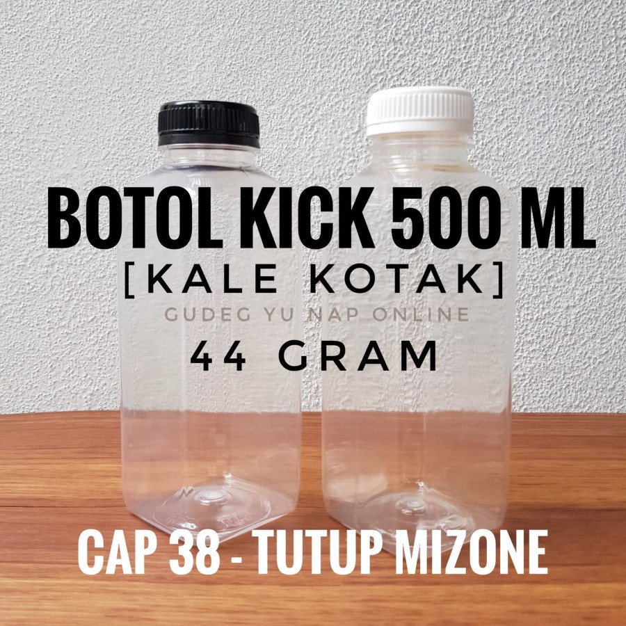 Jual SGS Botol Kick Square 500 ml (Kotak) - Botol Plastik 500ml 12 pcs ...