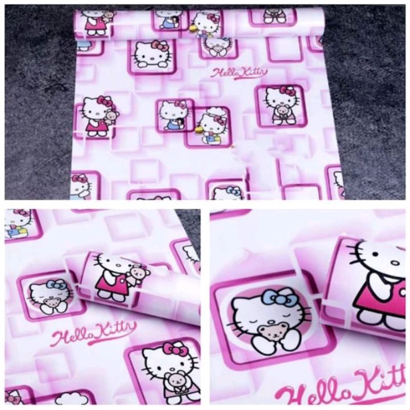 Jual Wallpaper Dinding Hello Kitty Stiker Dinding Hello Kitty Wallpaper Hello Kitty Walpaper ...