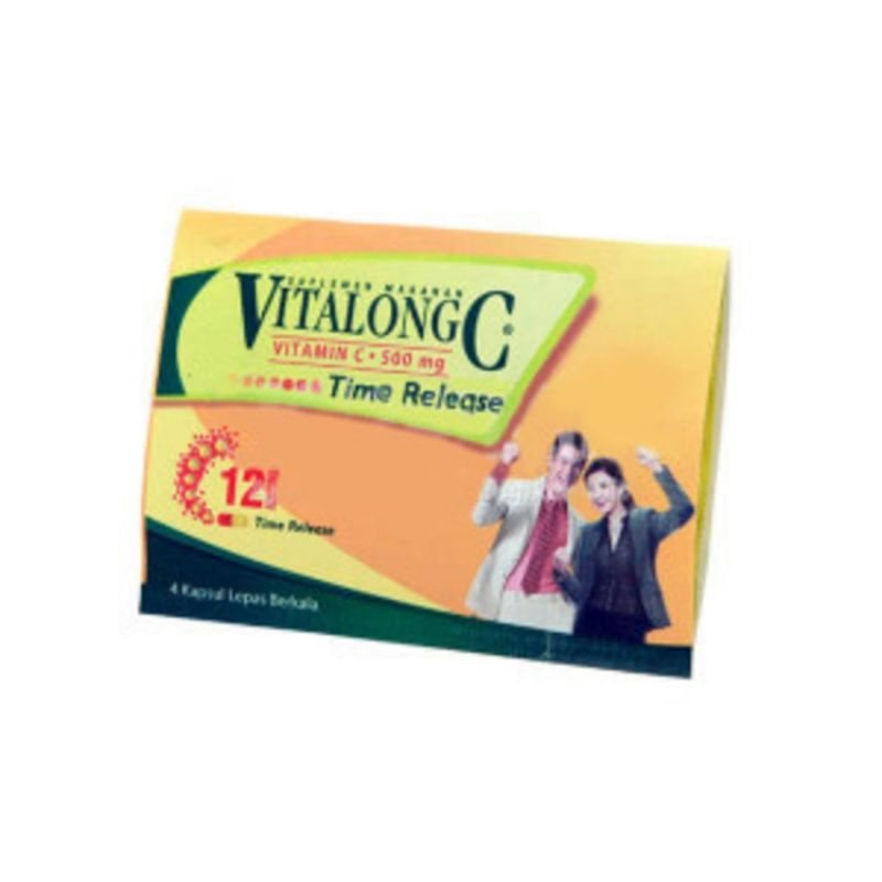 Jual vitalong C 4 capsules kapsul vitamin C 500mg isi 4's / strip ...