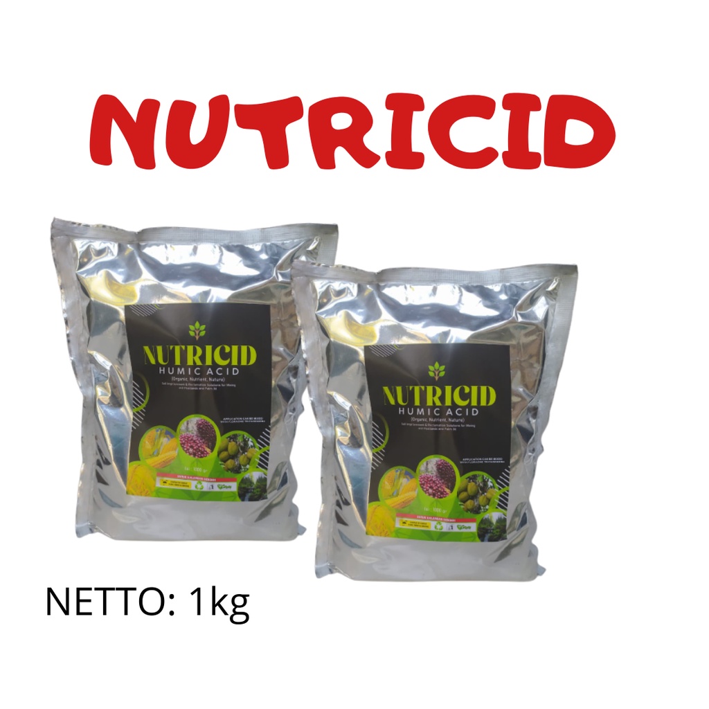 Jual Pupuk pembenah tanah organik, NUTRICID Pupuk Organik Humic Acid ...